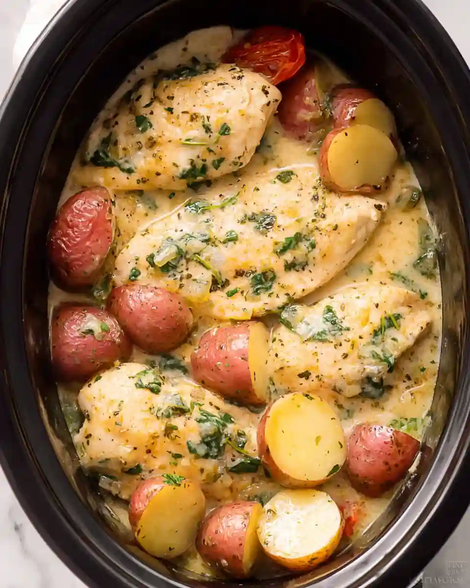 Crockpot Italian Chicken and Veggies – Easy Slow Cooker Dinner – Slow ...